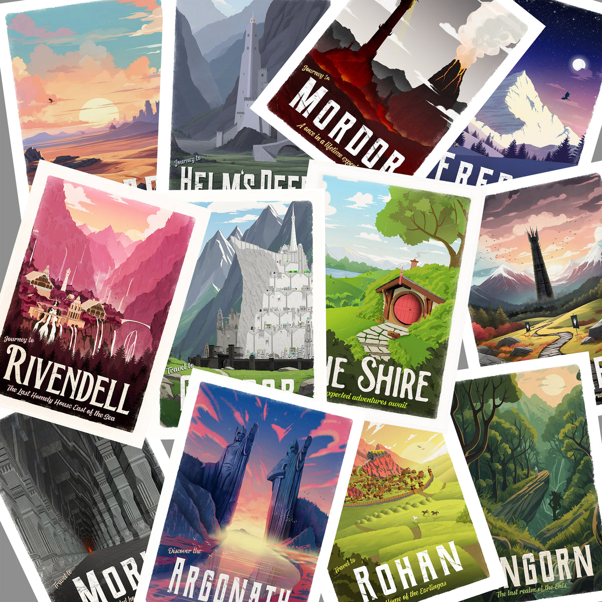 12 Lotr Sticker Pack - Outdoor Waterproof Decals, UV resistant LOTR, F ...